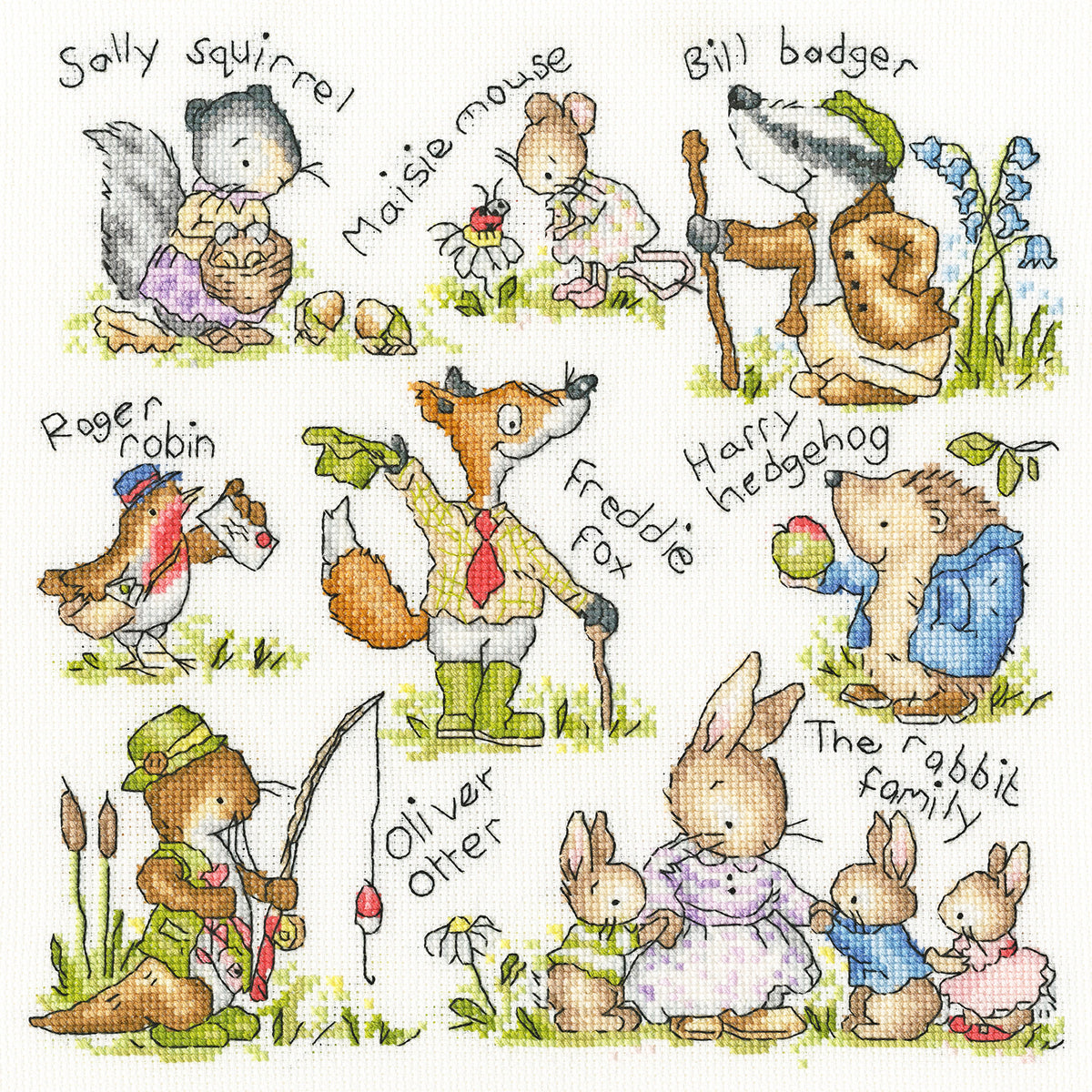 Bothy Threads ~ Counted Cross Stitch Kit ~ Country Folk – Cotton Club Crafts