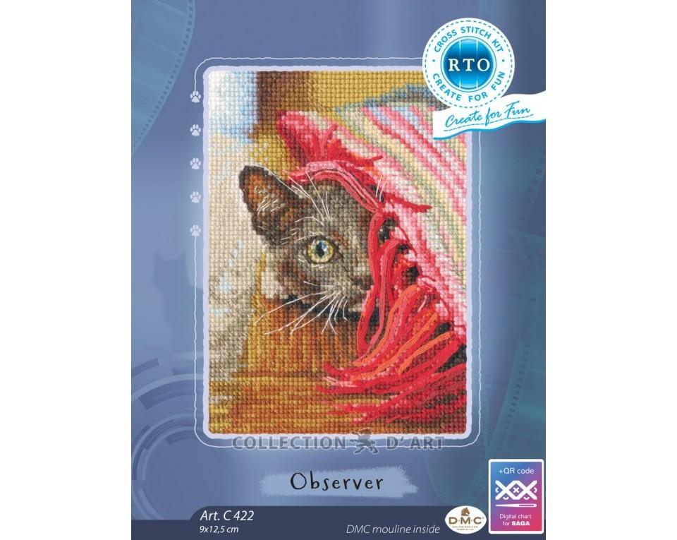 Observer (Cat) Cross Stitch Kit - RTO – Cotton Club Crafts