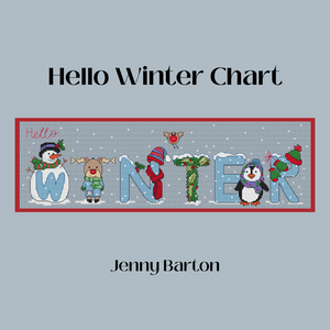 Project Pack for Hello Winter Chart (membership) – Cotton Club Crafts