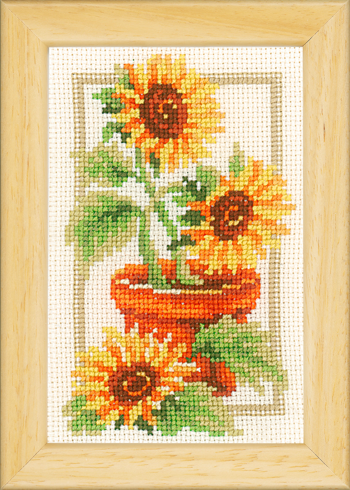 Counted Cross Stitch Kit ~ Miniature Autumn Set of 3 – Cotton Club Crafts
