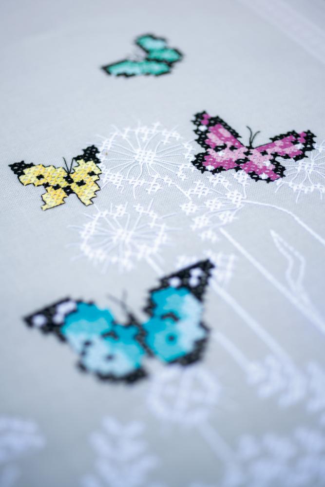 Table Runner Embroidery Kit ~ Butterfly Dance – Cotton Club Crafts
