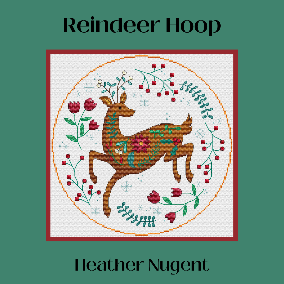 Reindeer Hoop (membership) – Cotton Club Crafts