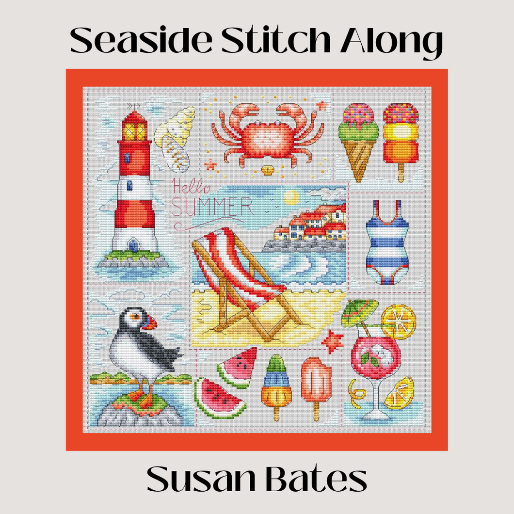 Project Pack for Seaside Stitch Along (membership) – Cotton Club Crafts