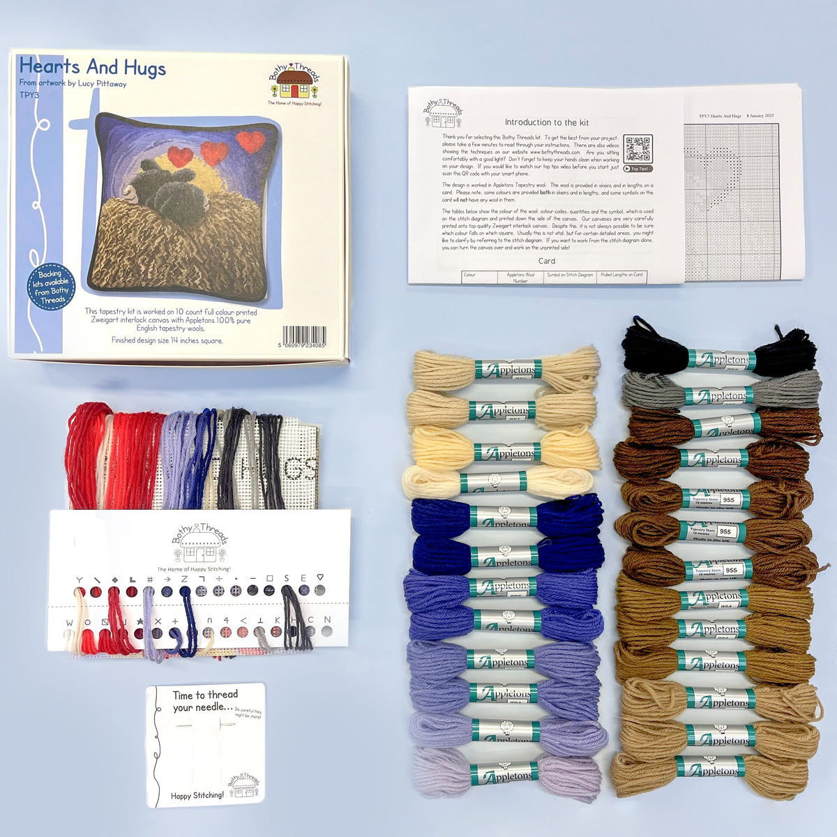 Hearts And Hugs Tapestry Kit - Bothy Threads – Cotton Club Crafts