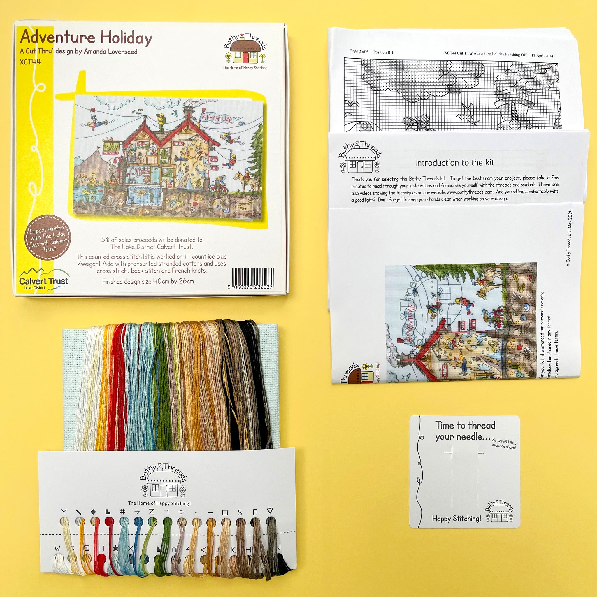 Bothy Threads ~ Counted Cross Stitch Kit ~ Cut Thru' Adventure Holiday ...