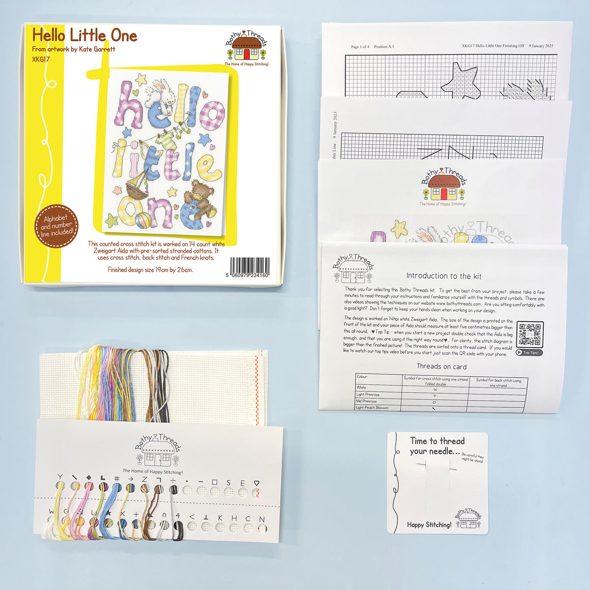 Hello Little One Cross Stitch Kit - Bothy Threads – Cotton Club Crafts