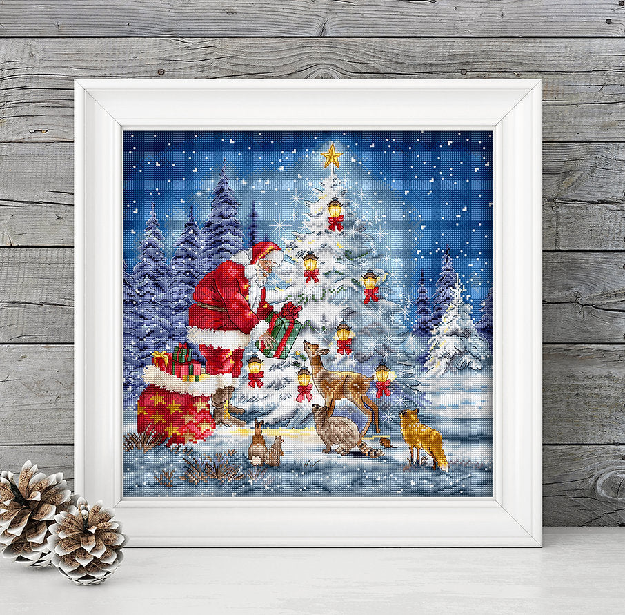 Santa Cross Stitch Kit - Letistitch – Cotton Club Crafts