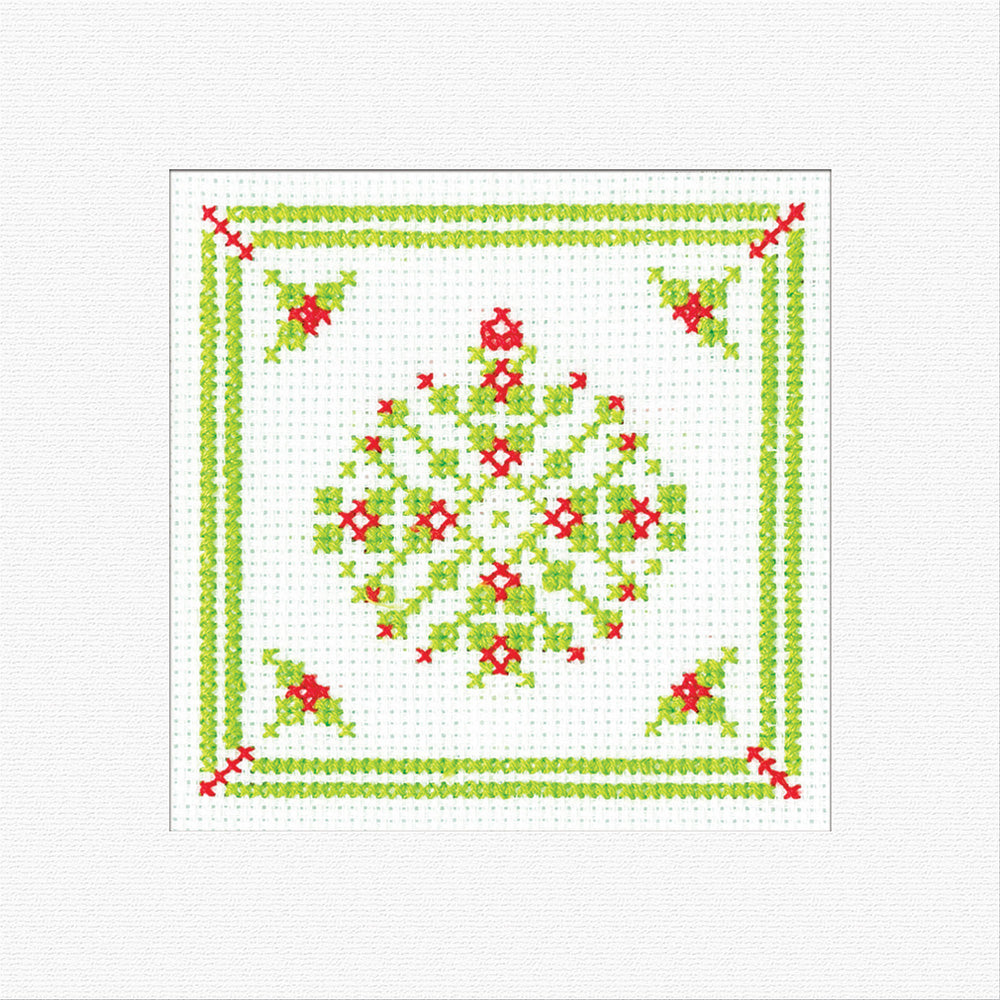 Heritage Crafts ~ Counted Cross Stitch Kit ~ Holly Filigree Christmas ...
