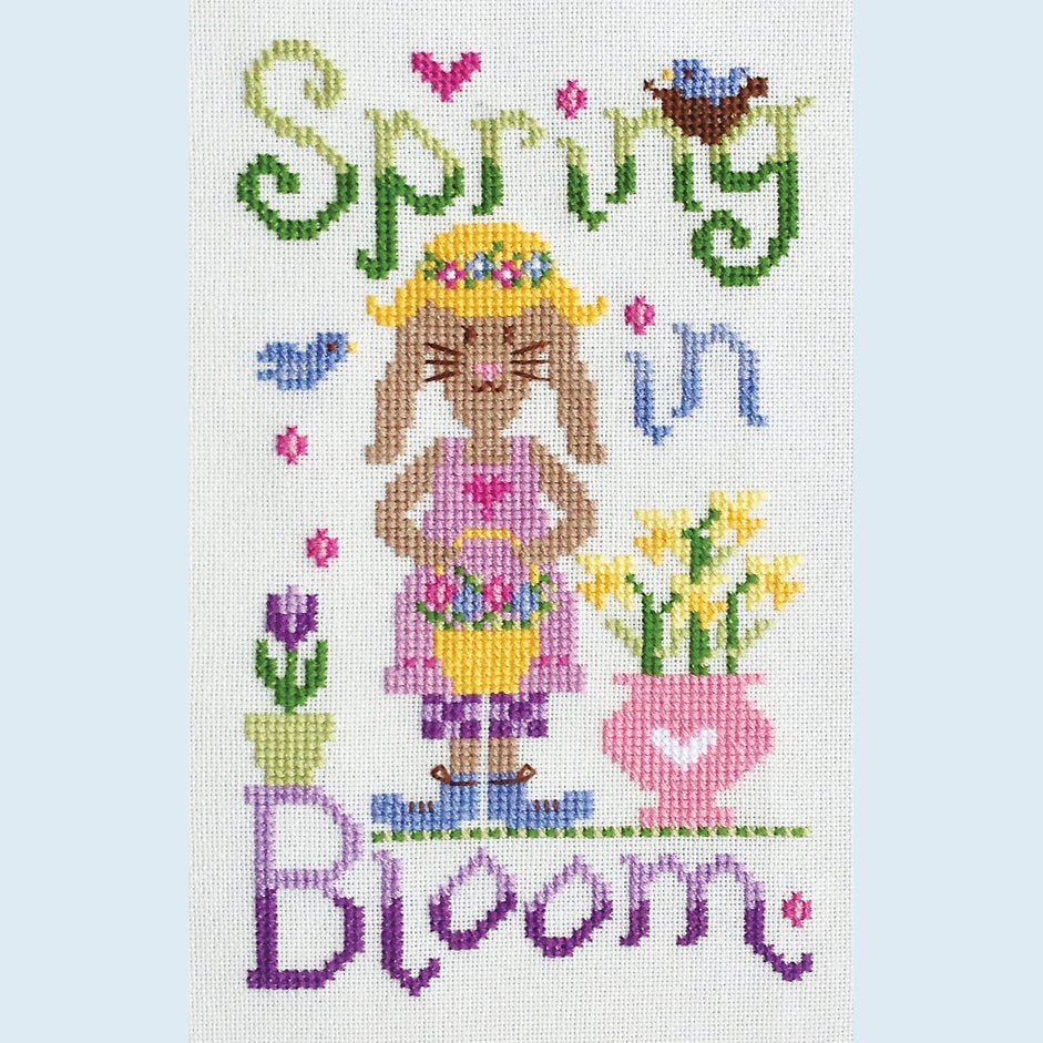 Nia ~ Counted Cross Stitch Kit ~ Spring in Bloom – Cotton Club Crafts