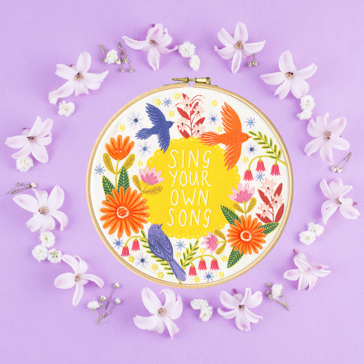 Bothy Threads ~ Embroidery Kit ~ Sew Happy ~ Sing – Cotton Club Crafts